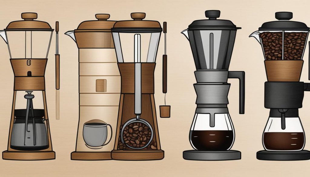 What is the grind adjustment method in a typical manual coffee grinder?